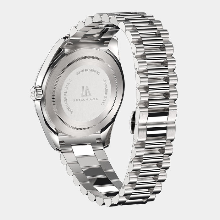Zephyr Titan - Ice Blue | Zilver horloge met licht blauw – Urban Ace